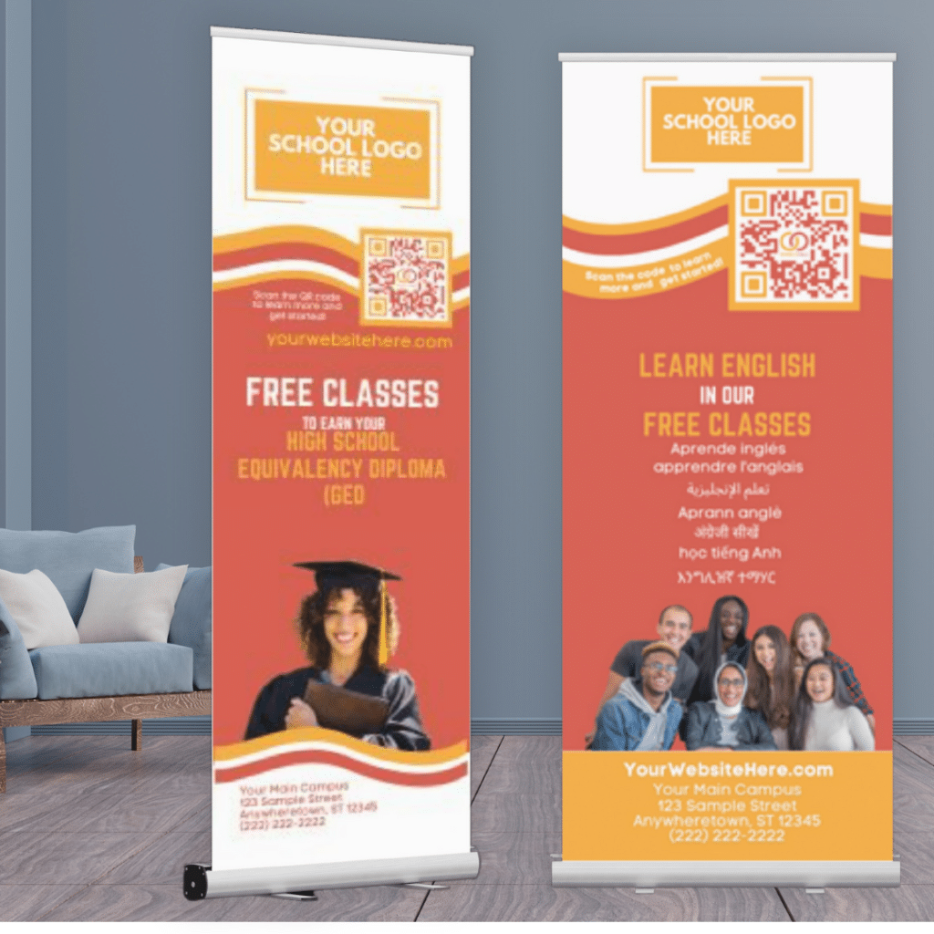 Retractable Banner – Adult Education Software Solutions